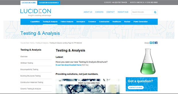 Lucideon’s new testing brochure - Today's Medical Developments