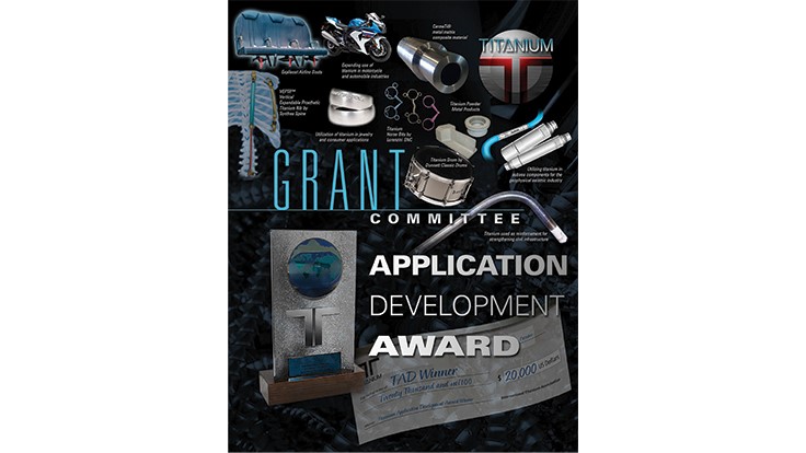 Titanium Applications Development (TAD) Award deadline approaching ...