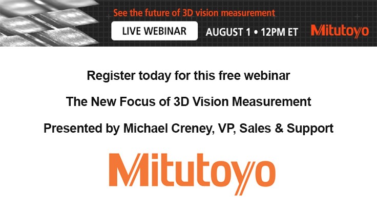 Free webinar: Three dimensional vision measurement systems - Today's ...